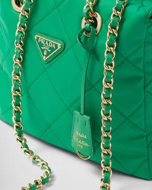 Prada Re-Edition 1995 ChaîNe Re-Nylon Tote Bag - Mint Green
